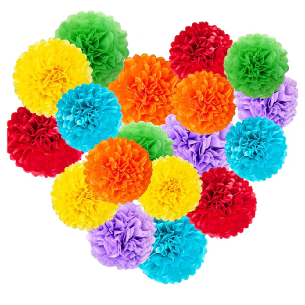 Pom Poms Puff Balls NZ | Paper Decorations | The Party Room