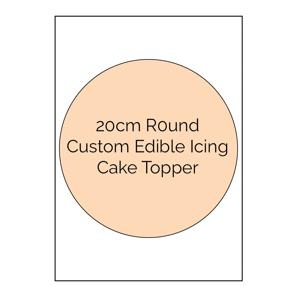Custom Edible Icing Cake Image - 20cm Round | The Party Room