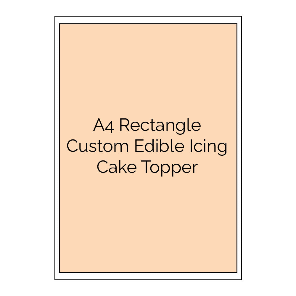 Custom Edible Icing Cake Image - A4 Rectangle | The Party Room