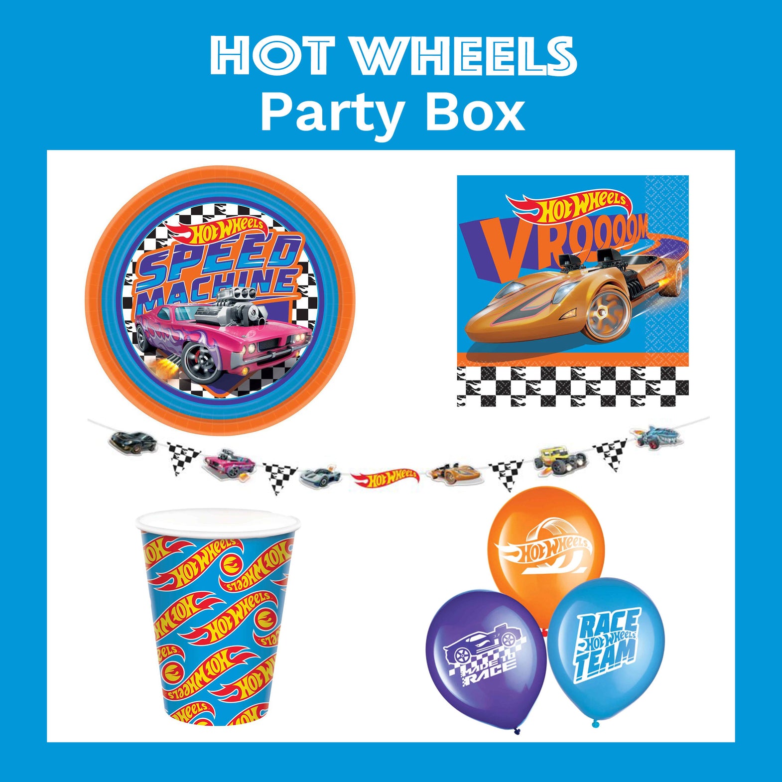 Hot Wheels Party Supplies & Decorations NZ | The Party Room