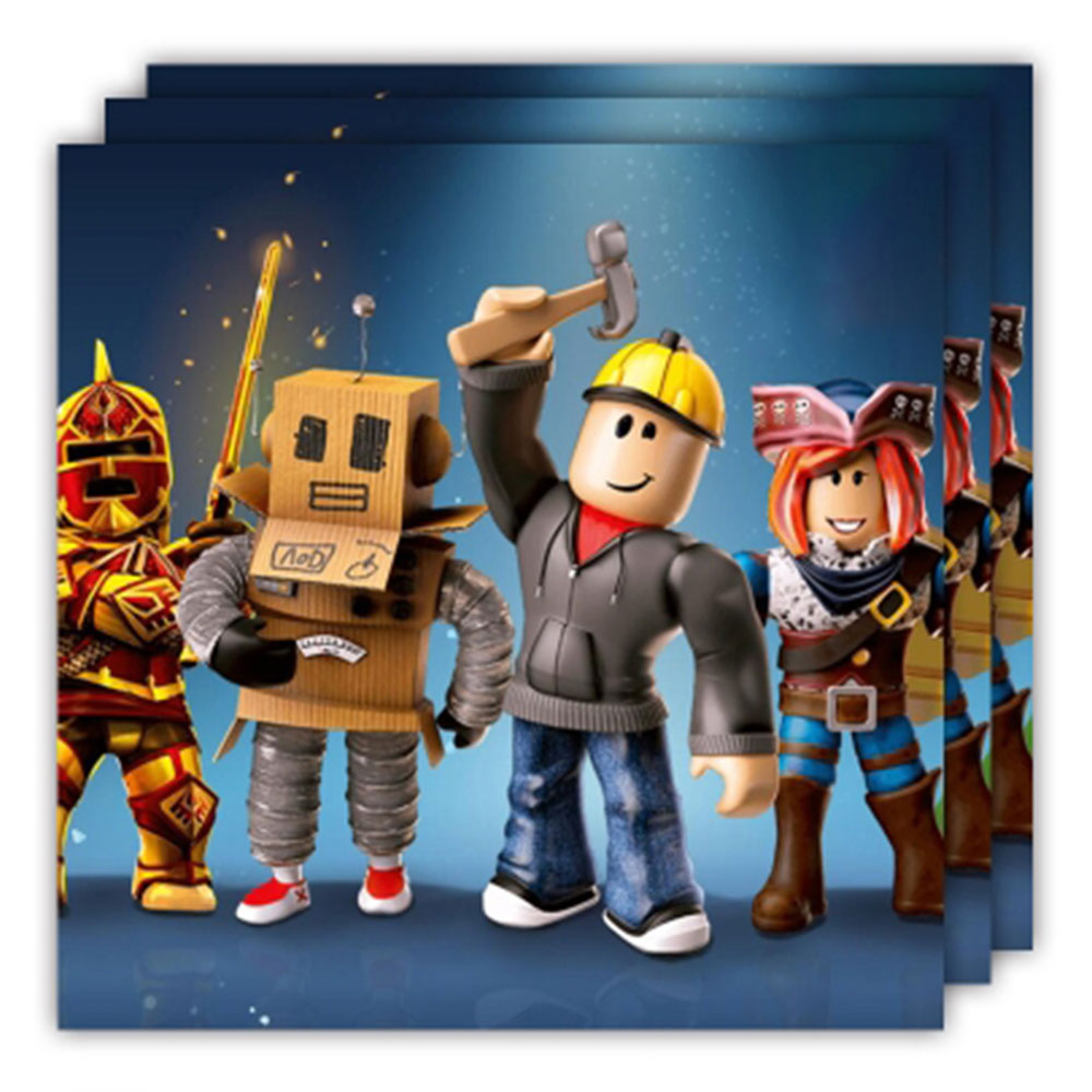 Roblox Blue Napkins 20pk NZ | The Party Room