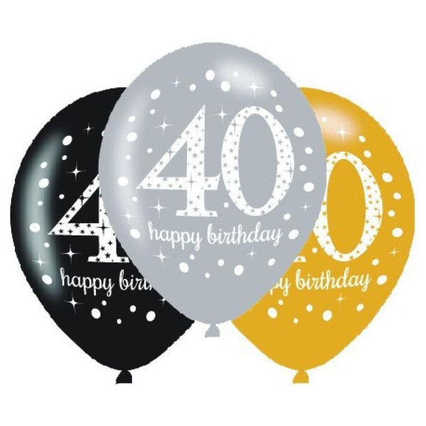 Sparkling 40th Birthday Balloons | Balloons NZ | The Party Room
