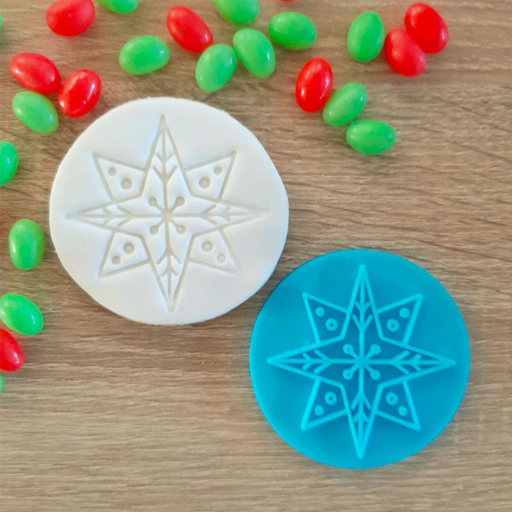 Decorative Star Fondant Stamp | Christmas NZ | The Party Room
