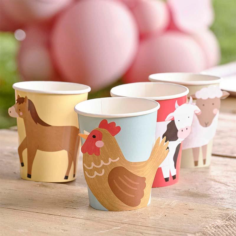 Farm Animals Party Cups | Party Supplies NZ | The Party Room
