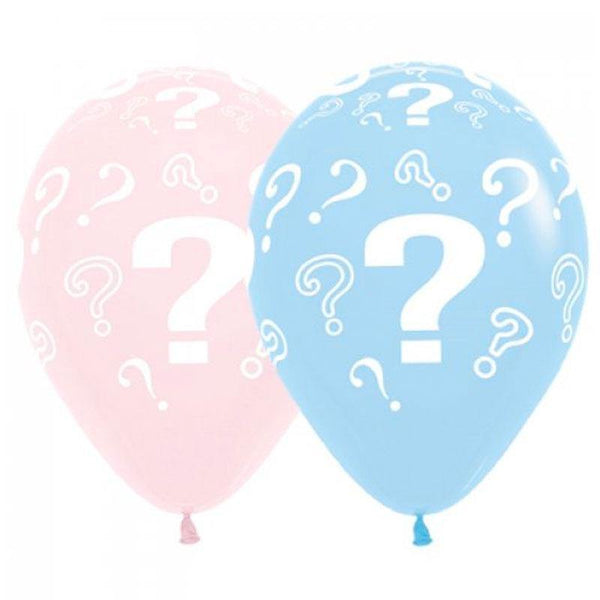 Pastel Pink & Blue Question Mark Balloons NZ | The Party Room