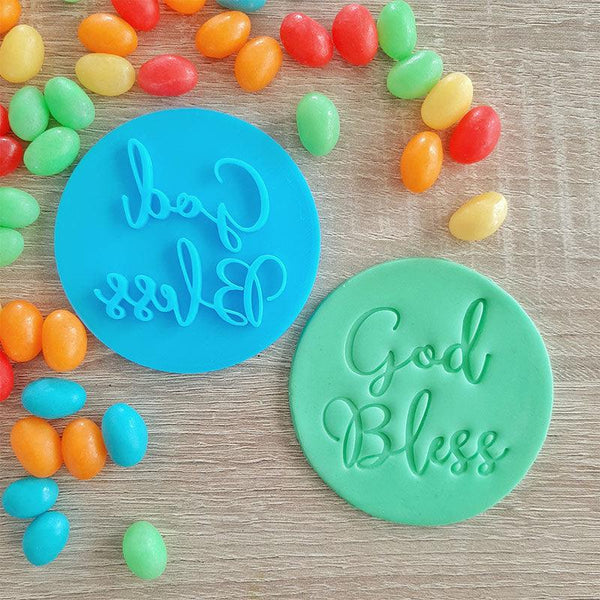 God Bless Fondant Stamp | Cookie Decorating NZ | The Party Room