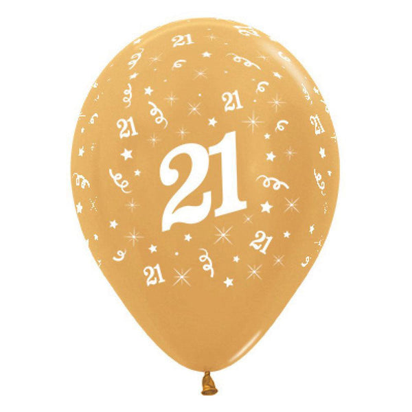 Metallic Gold 21st Birthday Balloons NZ | The Party Room