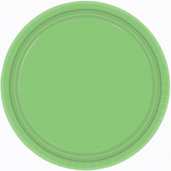 Lime Green Large Plates | Party Supplies NZ | The Party Room