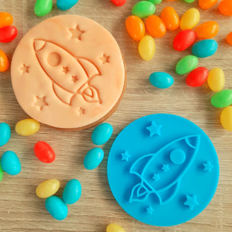 Space Rocket Fondant Stamp | Baking Supplies NZ | The Party Room