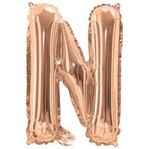 Rose Gold Foil Letter Balloons - N | The Party Room NZ