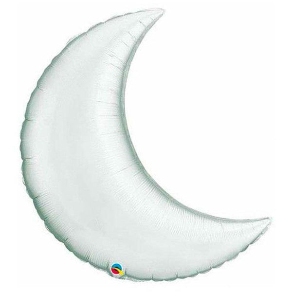 Jumbo Silver Crescent Moon Foil Balloon | The Party Room NZ