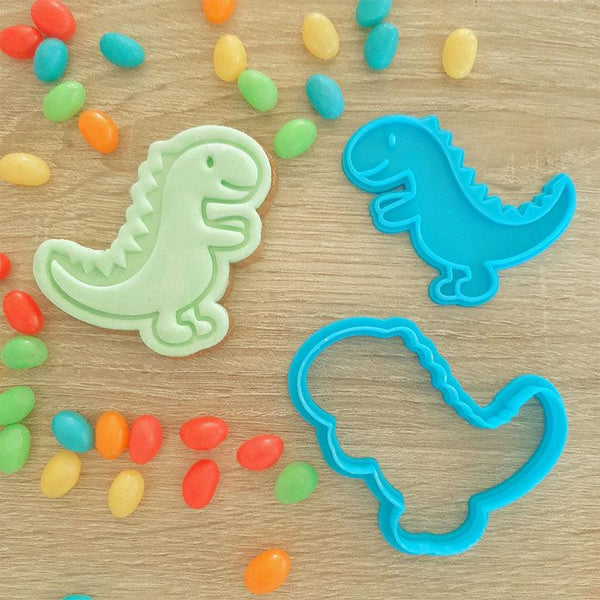 Dinosaur T-rex Cookie Cutter & Fondant Stamp NZ | The Party Room